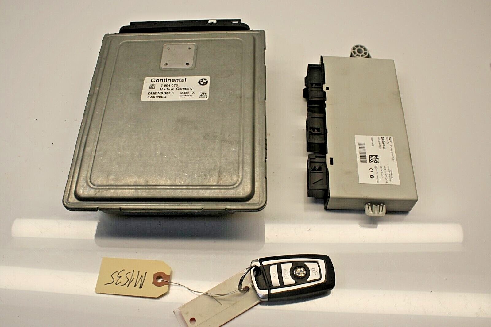 09-12 BMW F02 F01 750i 750LI 4.4L N63 ENGINE ECU DME CAS4 MODULE LOCK ...