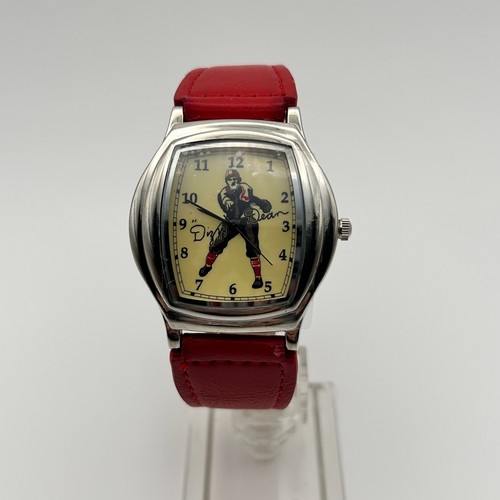 Dizzy Dean Cardinals Silver Tone Red Band Watch Working New Battery | eBay