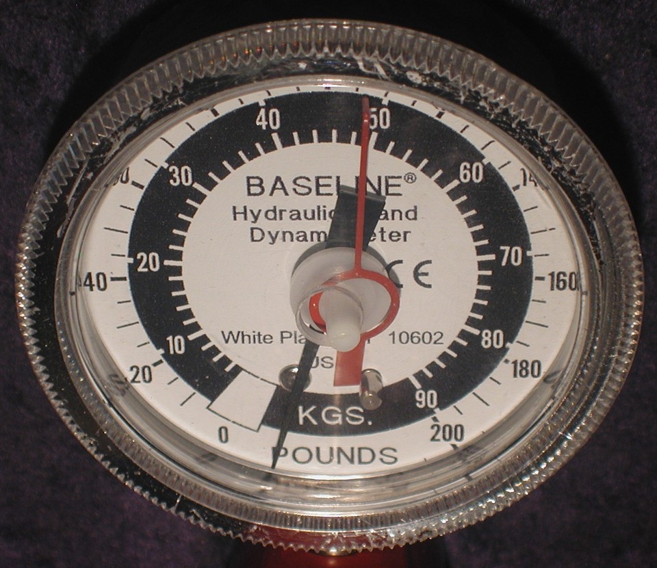 Baseline Hydraulic Hand Dynamometer with Carrying Case - Red | eBay