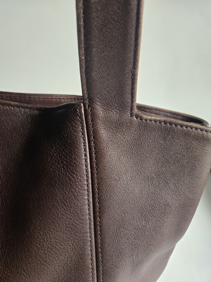 AUTHENTIC VINTAGE COACH #4181 WOMAN SHOULDER CHOCOLATE BROWN LEATHER ...