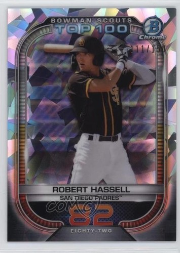 2021 Bowman Bowman Scouts Top 100 Atomic Refractor /150 Robert Hassell ...