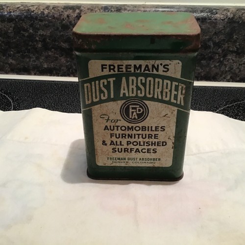 Vintage Freeman’s Dust Absorber Rag Tin 1920s Rustic Primitive | eBay