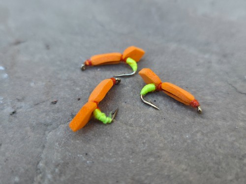 3 x Floating Fry Fly Fishing Dry Trout Flies | eBay UK