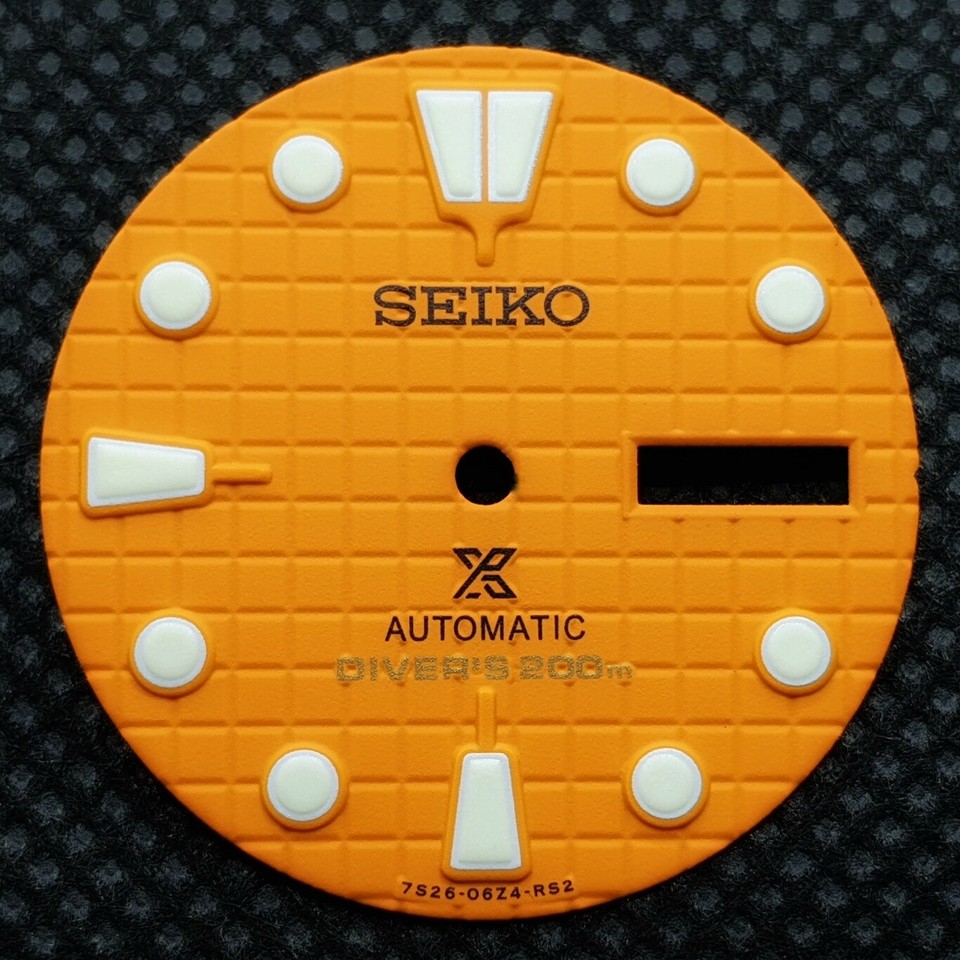 New KING TURTLE WAFFLE PROSPEX Dial Orange NH36 4R36 7S26 SKX007 w ...