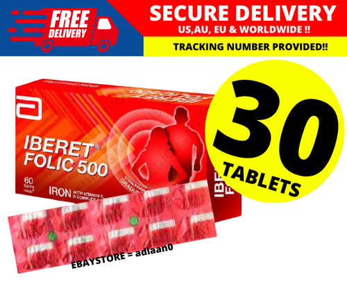 Abbott Iberet Folic 500 30'S - Supplement Iron Vitamin C B For Anemia ...