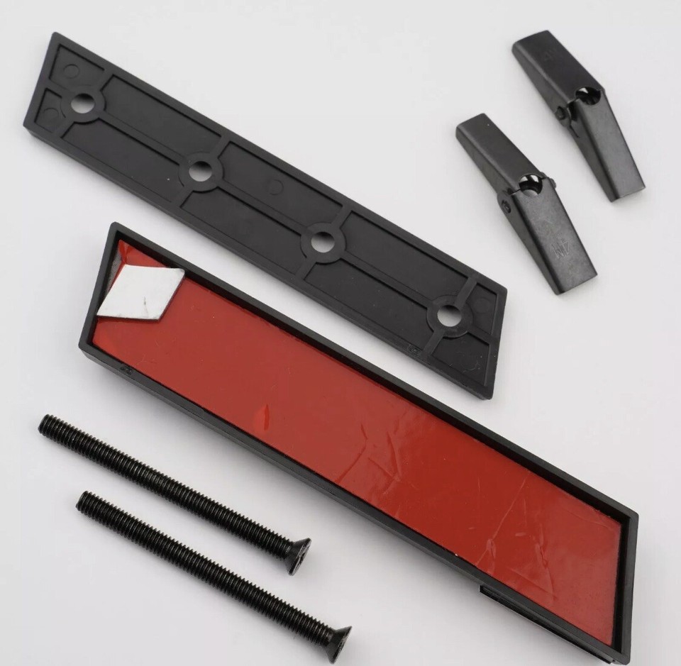 Audi RS6 Gloss Black Front Grill Badge For Honeycomb Grills 107mm X ...