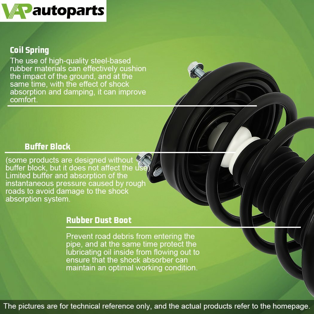 For Chrysler 300 2011-2020 RWD Front Loaded Complete Struts Coil Spring ...
