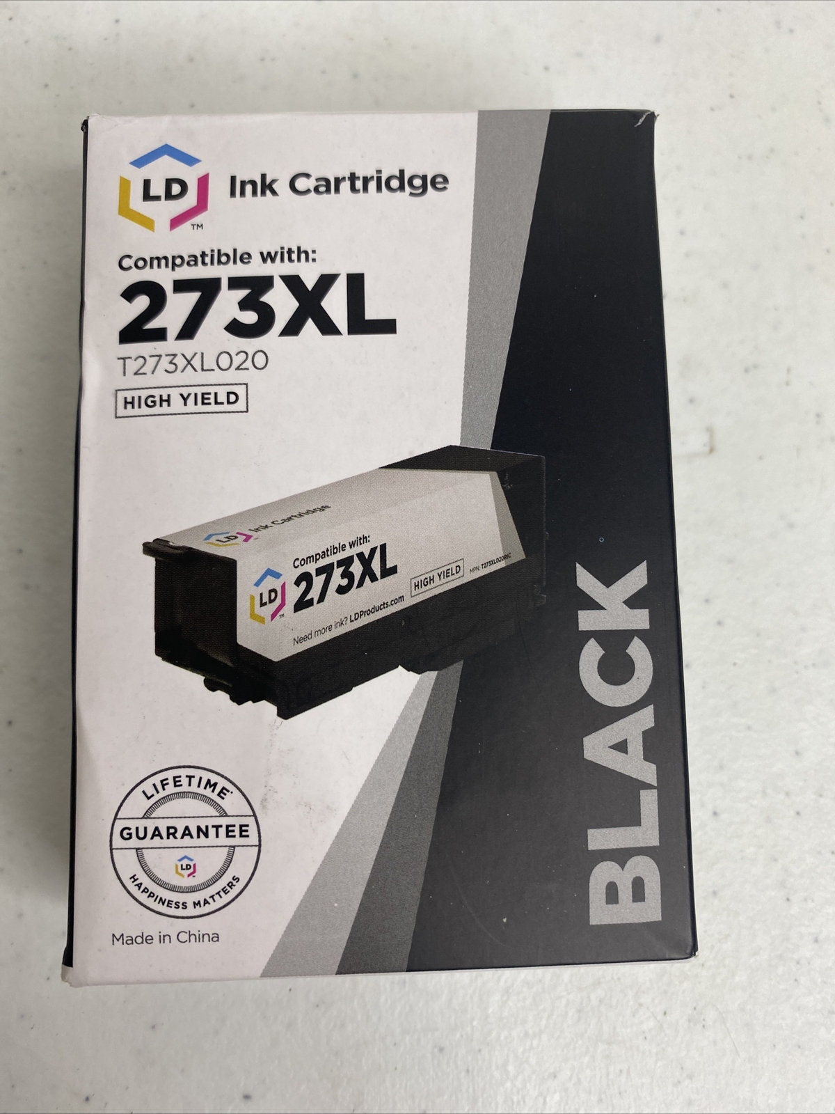 LD Remanufactured Epson T273XL020 / 273XL High-Yield Black Ink ...