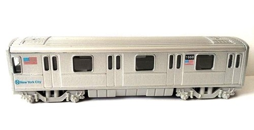 NEW New York City MTA Metro subway rail train diecast model pullback ...