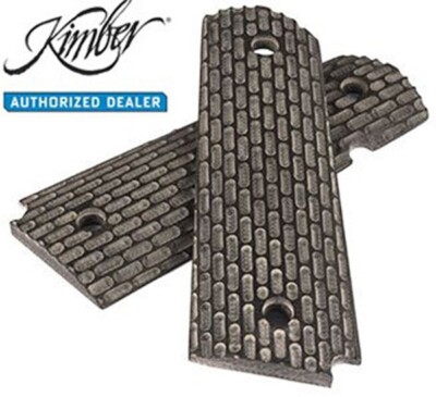 Kimber 1911 Full Size G-10 Warrior Pattern Grips - Mag Well Cut, Black ...