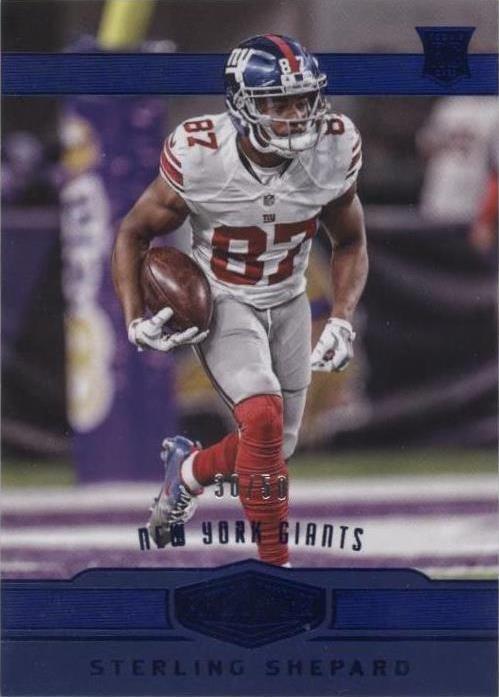 2016 Panini Plates & Patches - Rookies Sterling Shepard #183 Blue /50 ...