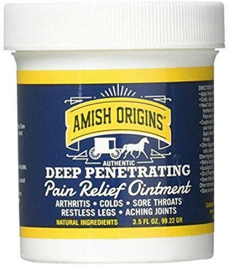 Amish Origins Deep Penetrating Pain Relief Ointment Restless Legs ...