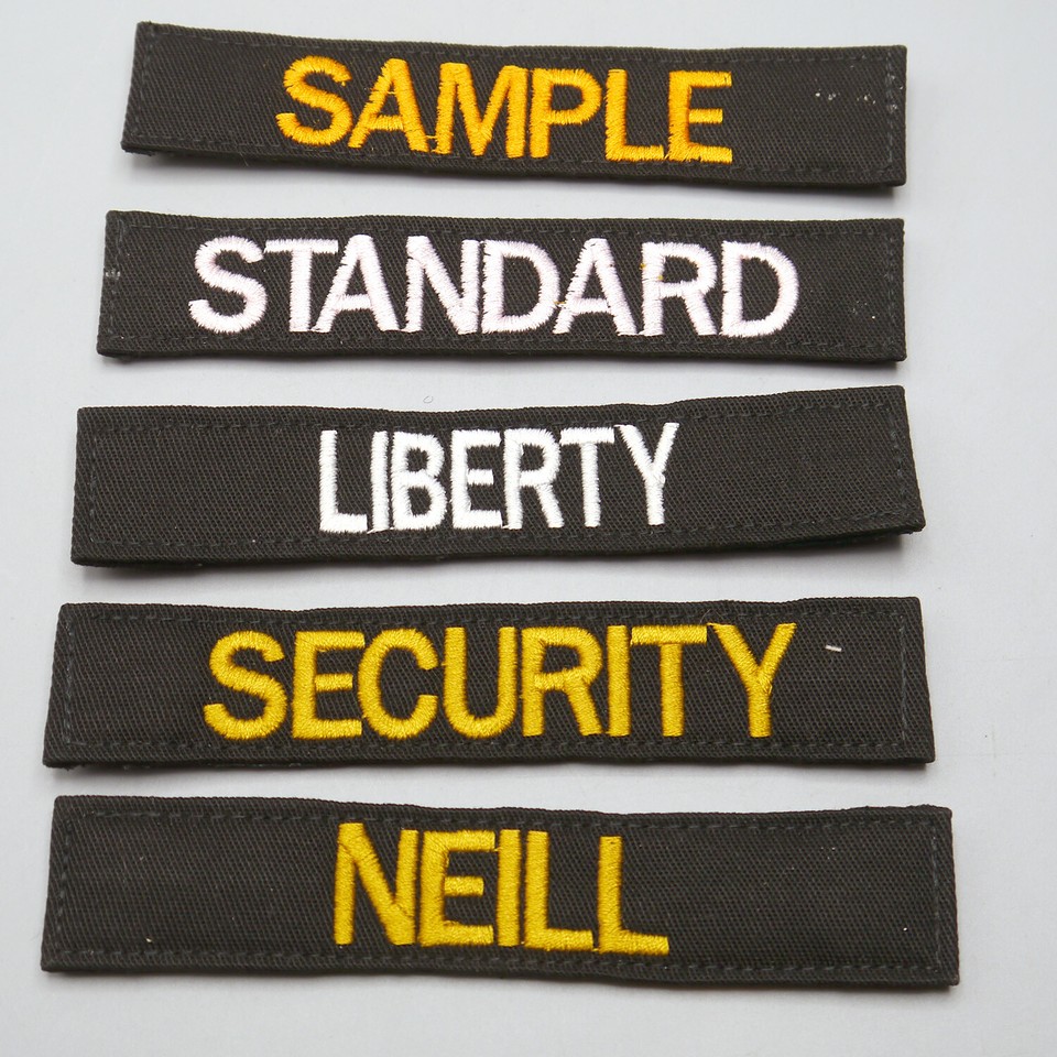 Name Tapes, Military Nametapes, Custom Name Patches, Embroidered Name ...