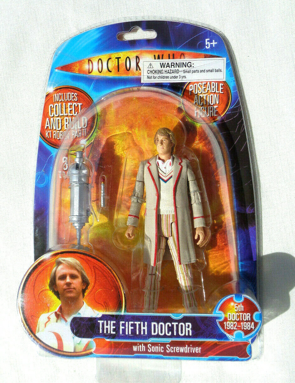 Doctor Who THE FIFTH DOCTOR with SONIC SCREWDRIVER & K-1 Robot Right ...