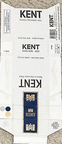 KENT - Vintage Cigarette Collection - USA 🇺🇸 - 80s - Empty Pack | eBay
