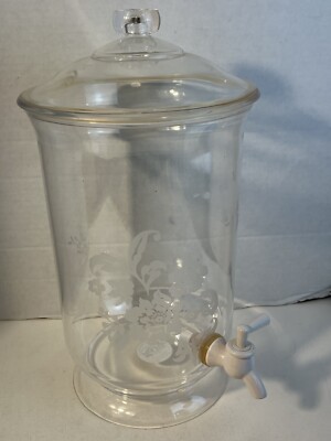 Large Plastic Drink Dispenser Floral Flowers Design Turn Dispenser 1 ...