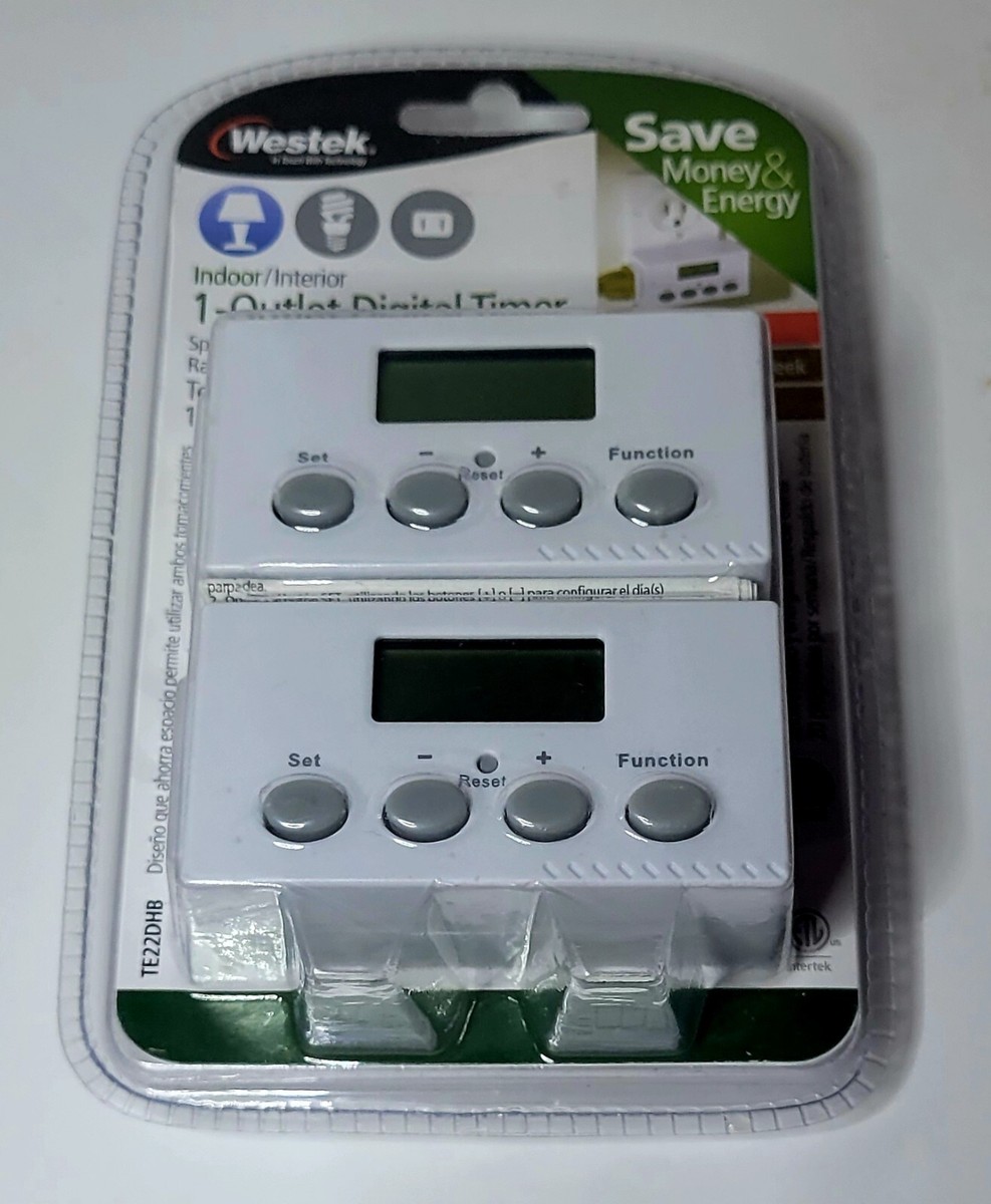 Westek Timer Wall Switch Amba ATW P24 Programmable Plug In Timer With