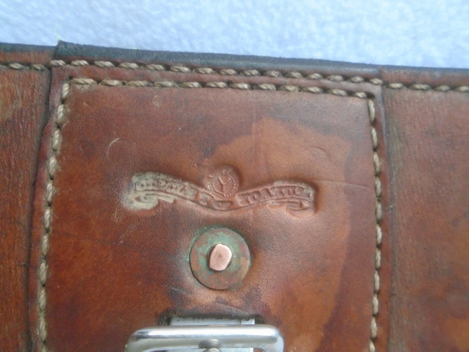 CIRCLE Y 39" x 3" Double Saddle Skirt Leather Back Flank Cinch~ROLLER ...
