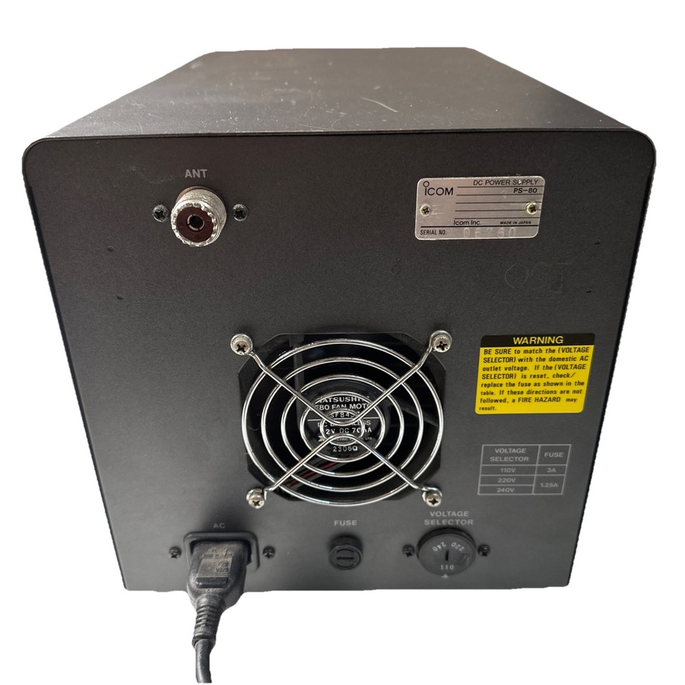 Icom IC-A200 Transceiver With Icom PS-80 Air Band Power Supply Ships ...