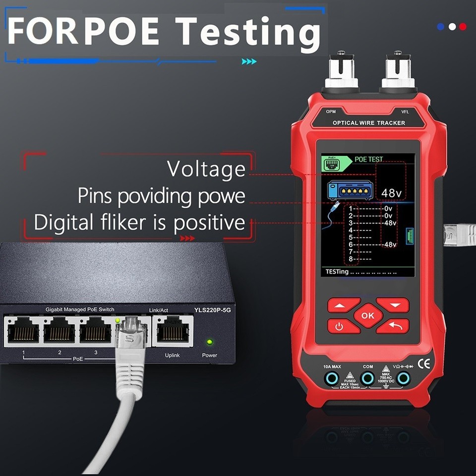 High Precision Optical Power Meter Integrated with Network Tester | eBay UK