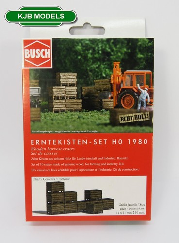 BNIB OO / HO BUSCH 1980 Wooden Farm Harvest Crates - Wood Kit | eBay ...