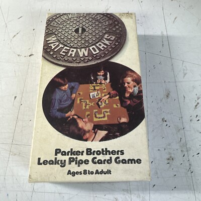 Vintage WATERWORKS Leaky Pipe Card Game by PARKER BROS. Looks to be 100 ...