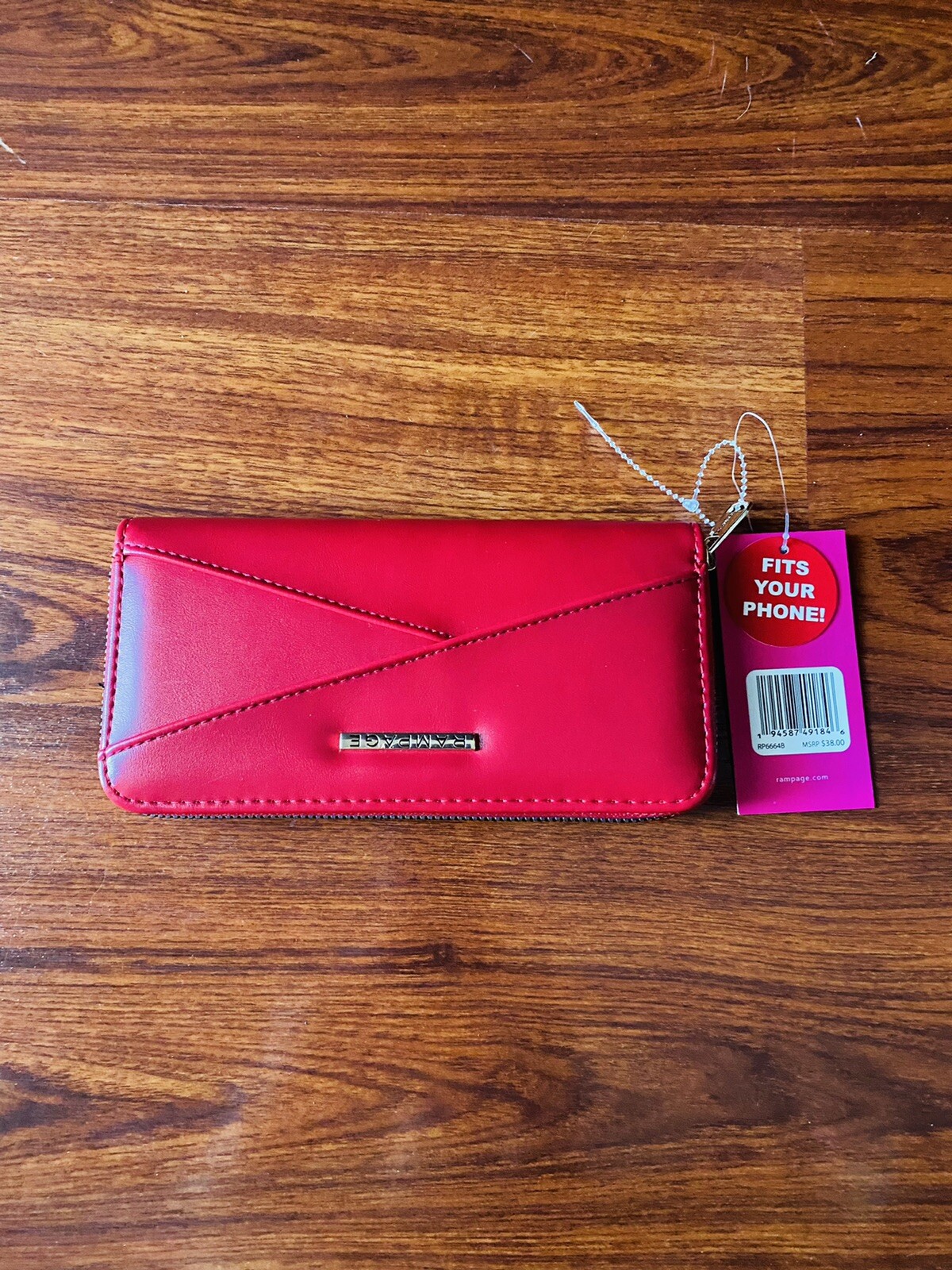 Rampage Zip-Around Wallet Fits Your Phone RED NWT 194587491846| eBay