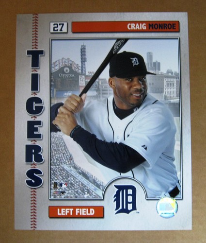 Craig Monroe CMO Detroit Tigers 2006 Studio 8x10 Photo ! | eBay