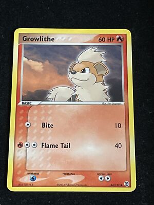 Growlithe 64/112 EX FireRed & LeafGreen 2004 Pokémon Card In Penny ...