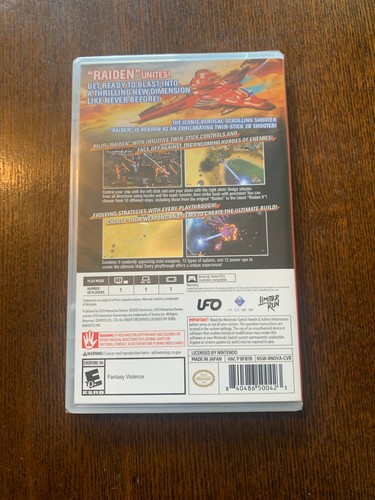 Limited Run Raiden NOVA Nintendo Switch US Version Region Free Brand New Sealed | eBay