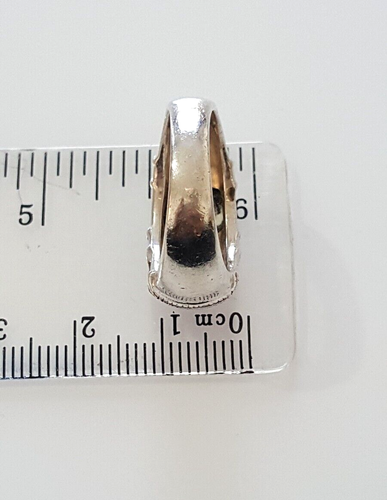 Gorgeous Real Multi Gemstones Band Ring 925 Solid Silver Size M1/2~N ...