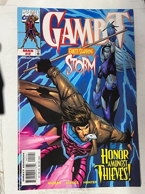 Gambit guest starring storm #2 marvel comics blue cover | Combined ...