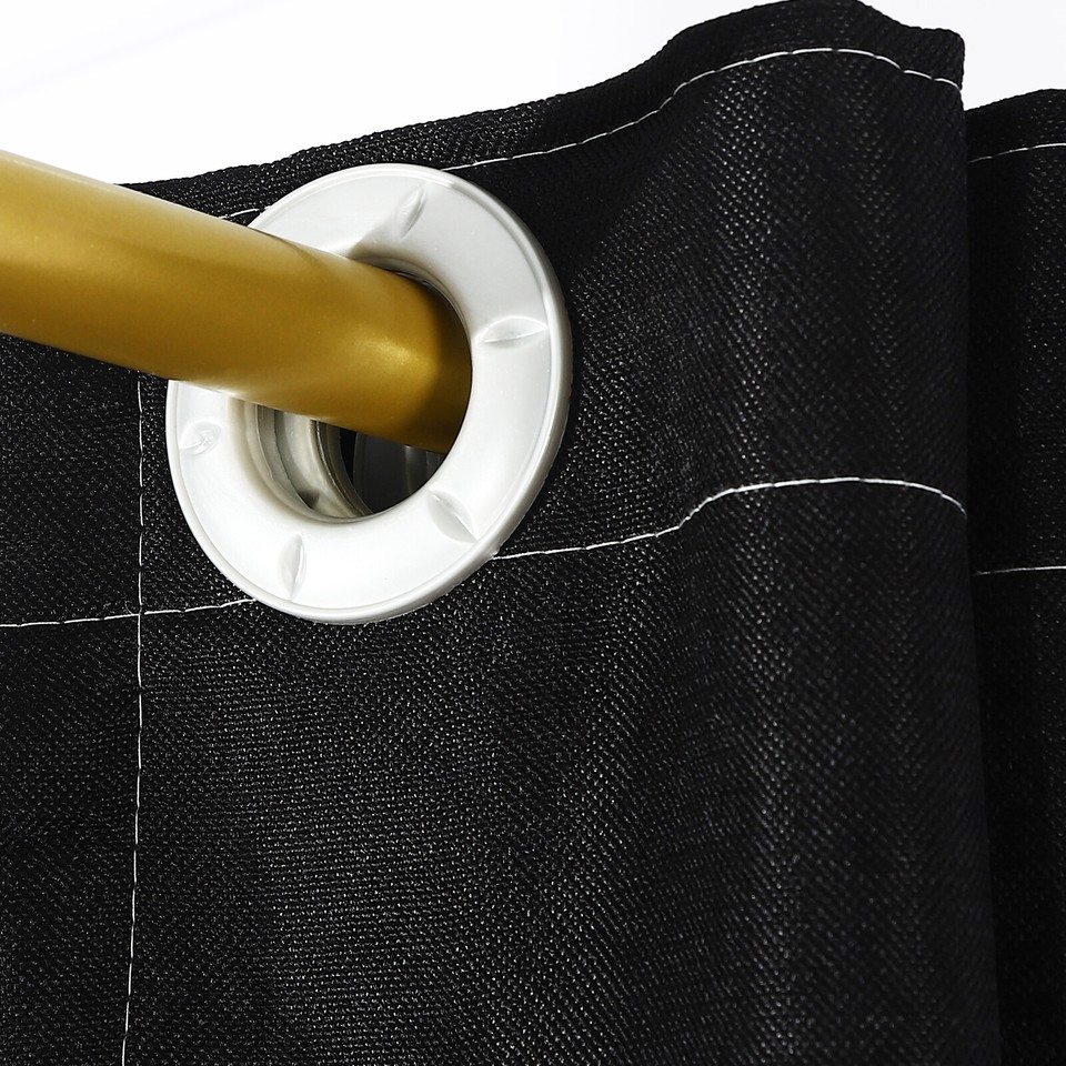 For Two F-shaped W/Clothes Racks+blackout Curtain Privacy Double ...