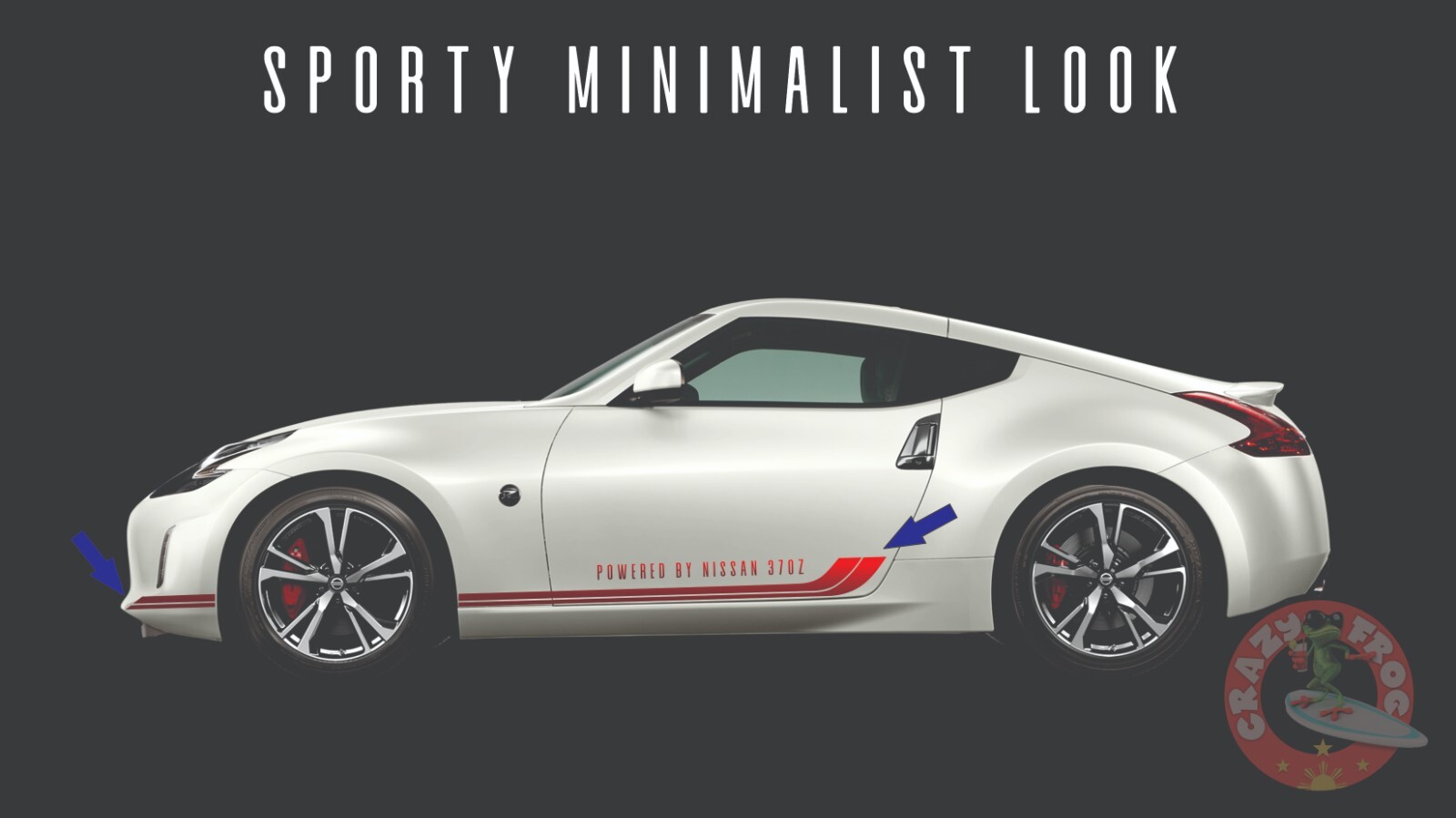 2X side decal stripes fits Nissan 370Z, 370z nismo, 370z touring ...