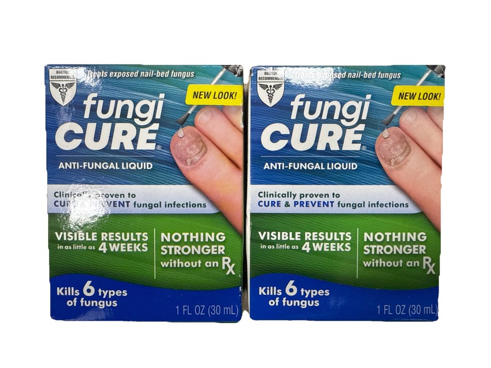 LOT OF 2 Fungi Cure ANTI-FUNGAL LIQUID Kills Nail-Bed Fungus 1 FL OZ ...