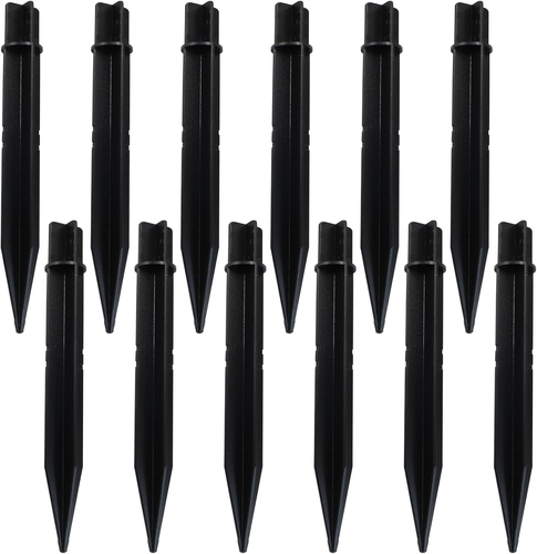 12 Pack 8.3 Inch ABS Ground Spikes - Replacement Stakes for Solar ...