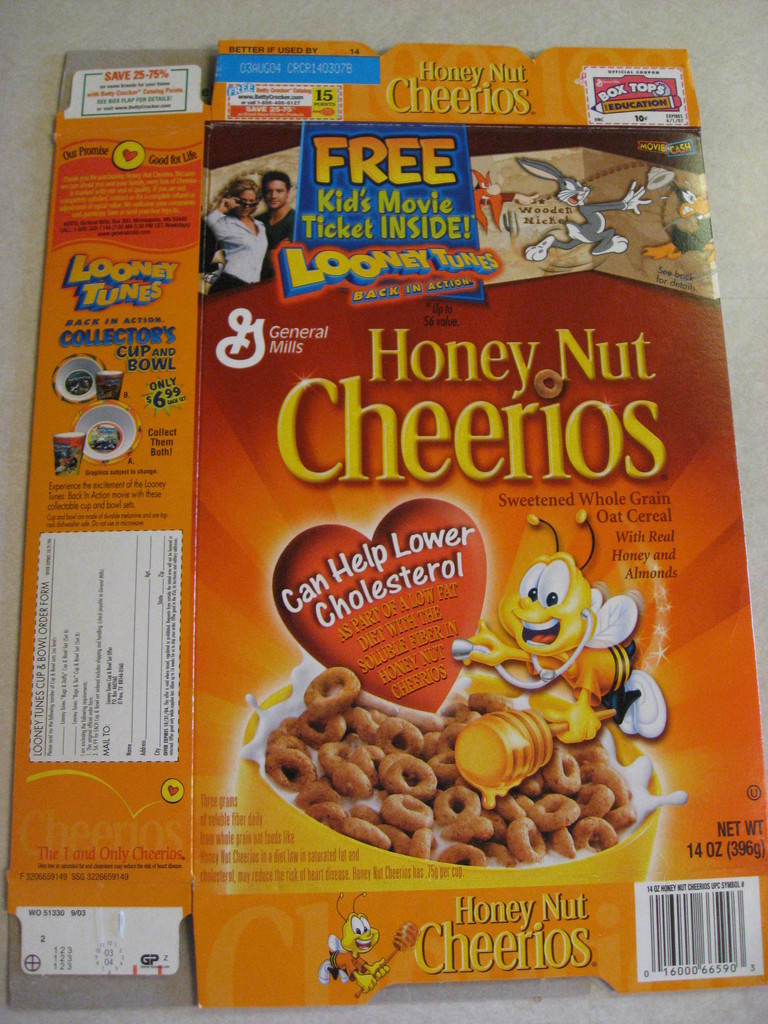 General Mills Cheerios Looney Tunes Empty Box - 2004 | eBay