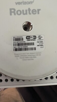 Verizon FIOS CR100A 3 Port Router - White | eBay