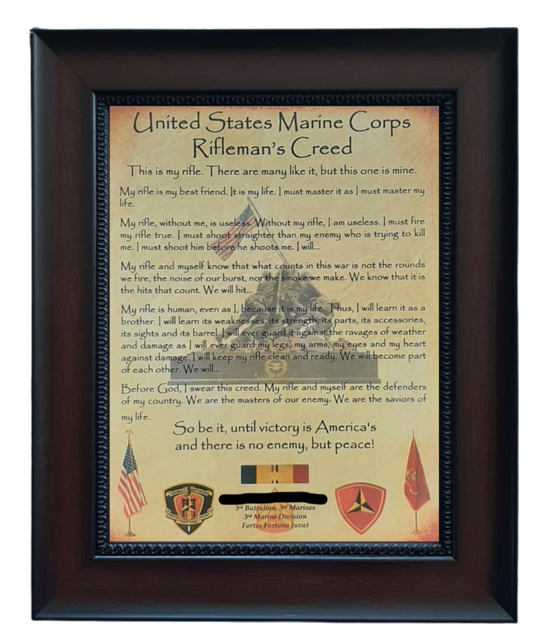 United States Marine Corps Frame Marines USMC 3D Camo License Plate