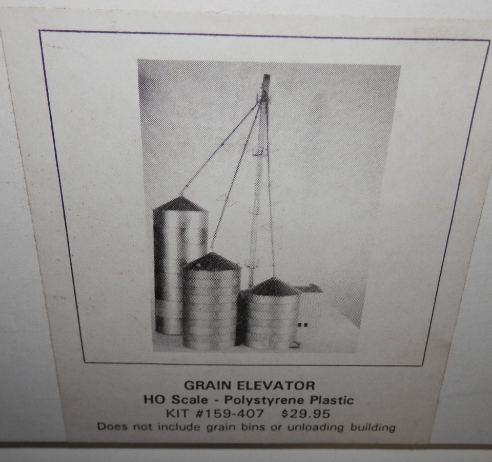 BH Models HO 1:87 Scale Grain Elevator Kit #159-407 NOS | eBay