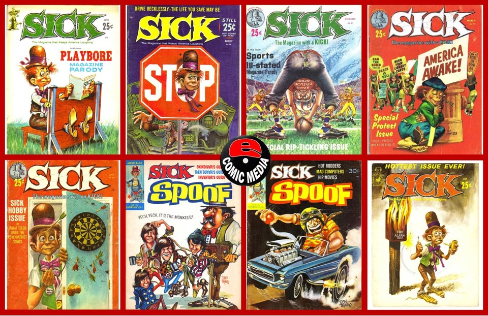 Sick Magazine Comic & Other Comics On PC DVD Rom (CBR Format) | eBay