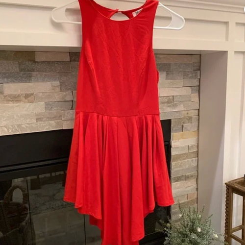 Red Sleeveless Short Dress size “6” | eBay