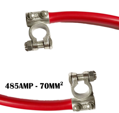 7" Heavy Duty Car Truck Battery Cable Heavy Duty Earth Strap Positive ...