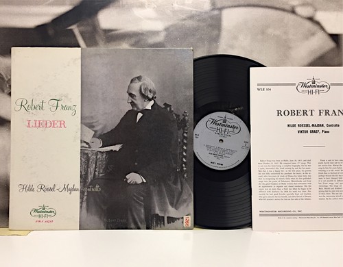 ROBERT FRANZ - LIEDER / ROESSEL - MAJDAN / VIKTOR GRAEF LP WESTMINSTER ...