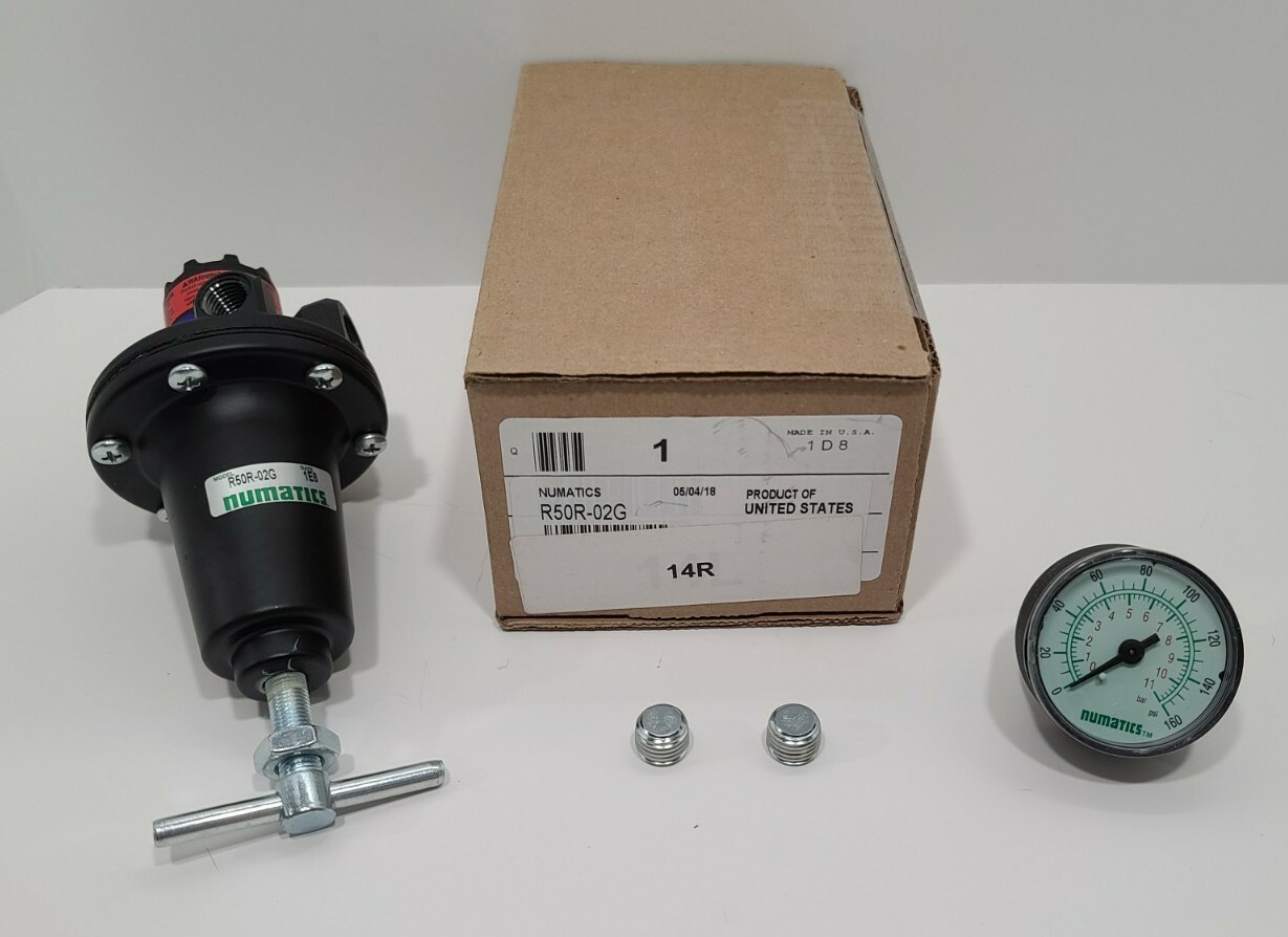 Numatics R50R-02G Pressure Regulator, 1/4" NPT, 0-125 Psig **FREE ...