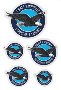 Pratt and Whitney Dependable Engines Stickers New Style | eBay