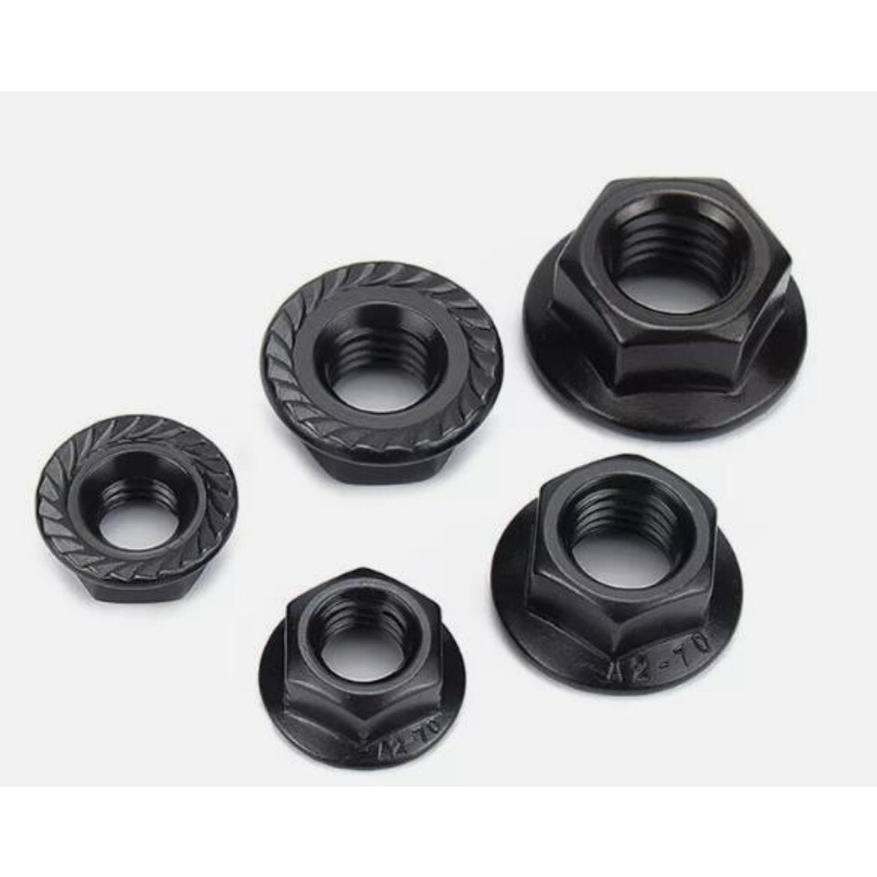 500PCS M5 304 SS Hex Flange nut Hex Flange Nuts Non-slip Nuts Nuts | eBay