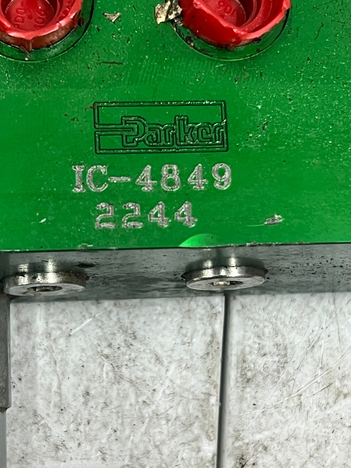 Parker Hydraulic Manifold Block W/ Cap012H Coils IC-4849 2249 44530 ...