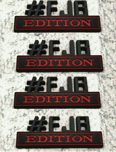 4x # FJB Edition Let's Go Brandon Emblem 3D Metal Badge Decal Funny ...