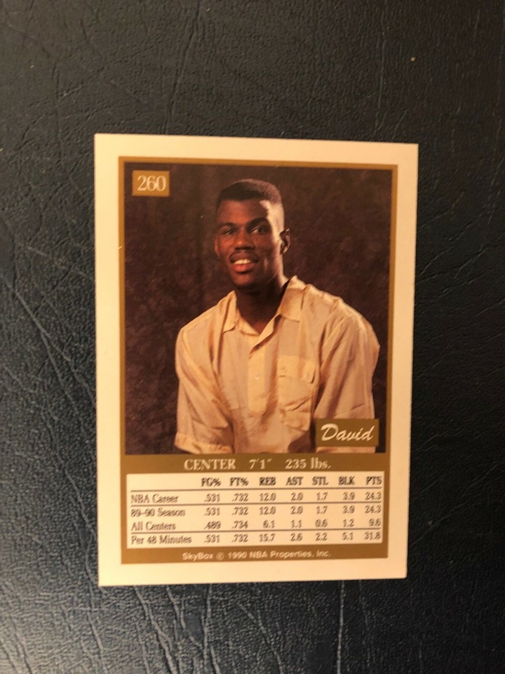 David Robinson 1990 Skybox Basketball #260 Rookie Card San Antonio ...